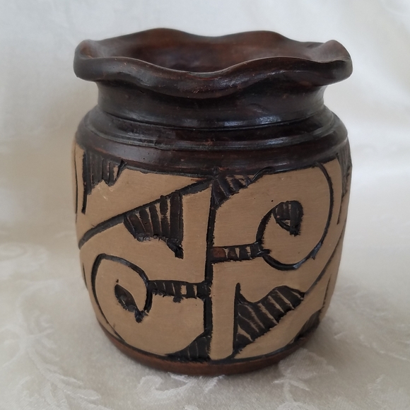 Accents | Handmade Pottery Pot Vase Made In Brazil | Poshmark